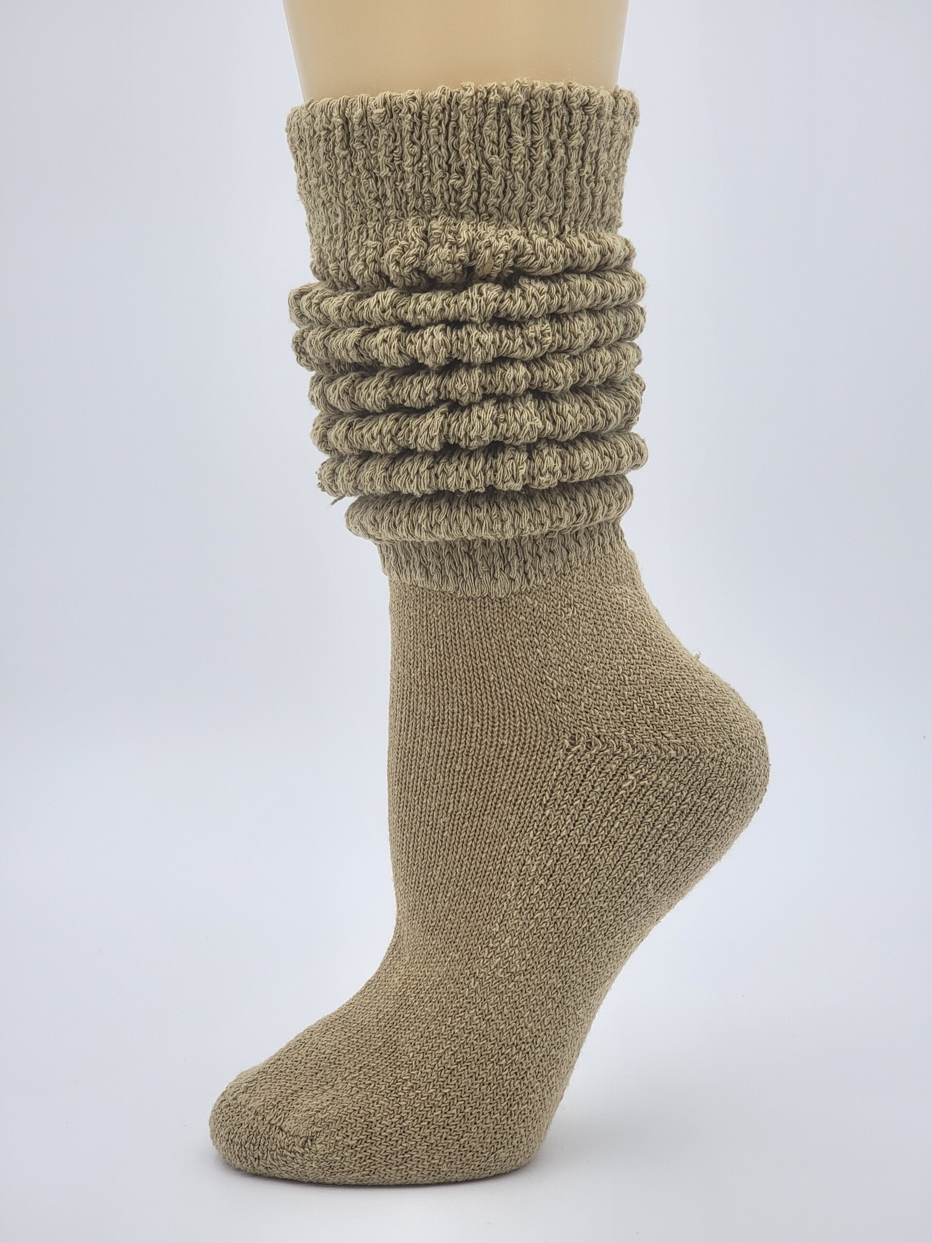 Beige Heavy XL Length Slouch Sock (9-11) – Peavey Hosiery