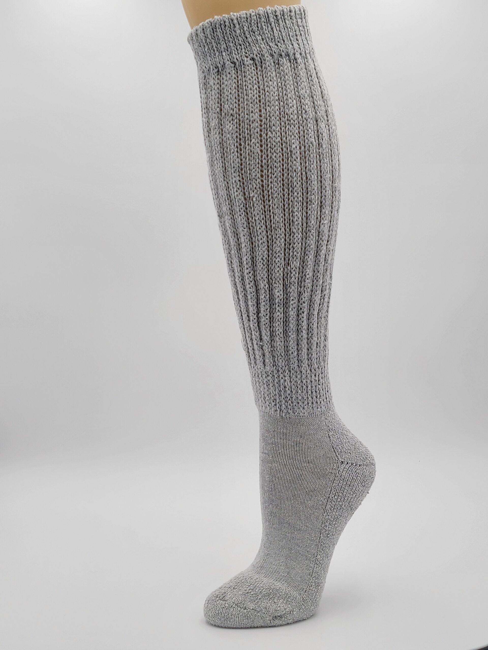 Heather Gray Heavy XL Length Slouch Sock (9-11) – Peavey Hosiery