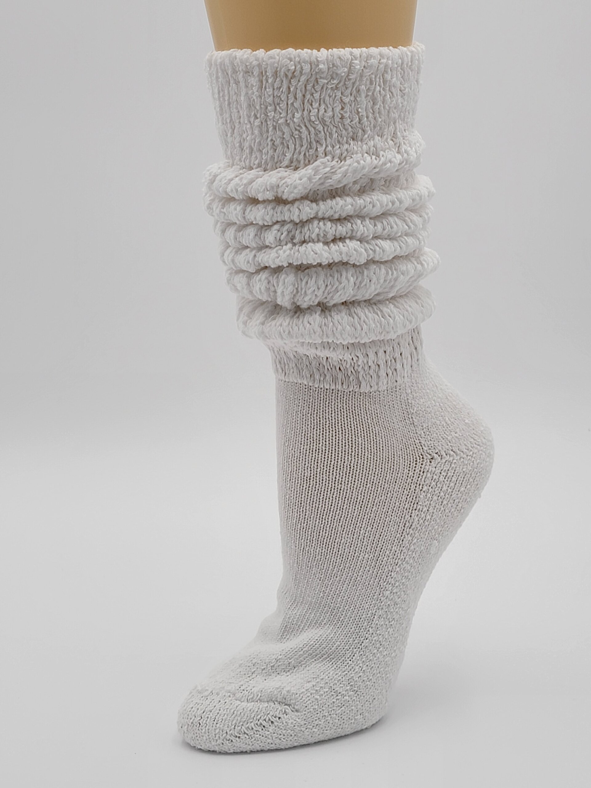 White Heavy XL Length Slouch Sock (9-11) – Peavey Hosiery